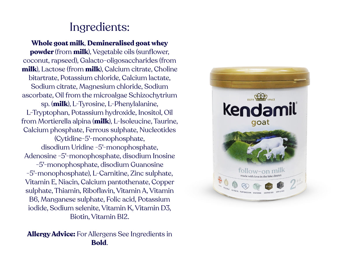 Goat Milk Formula | Follow On | Kendamil | Goats Milk Baby Formula ...